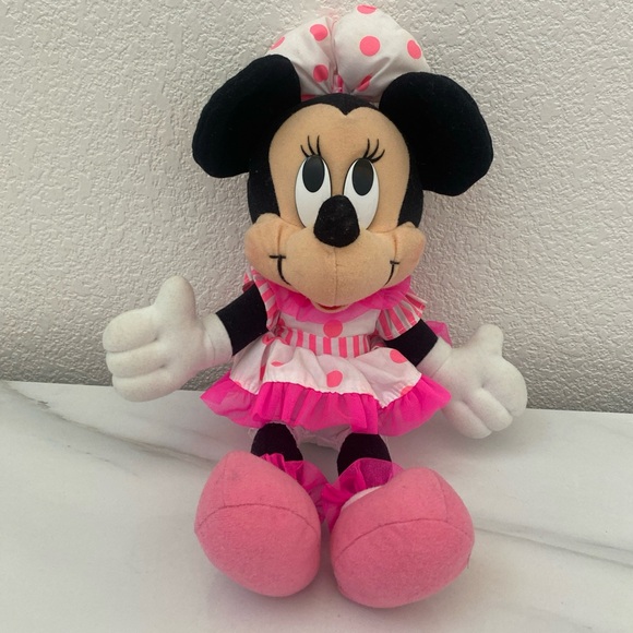 Mattel | Toys | Mattel Minnie Mouse Plush Doll 4 Disney Character Neon ...